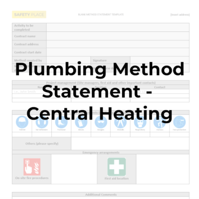 Plumbing Method Statement - Central Heating Installation