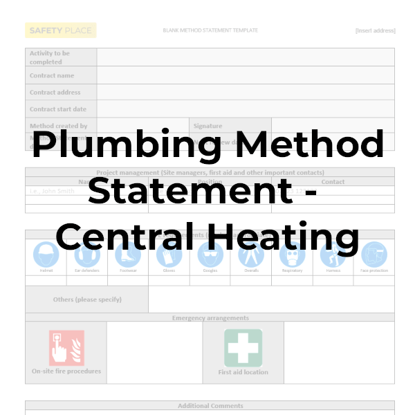Plumbing Risk Assessment - Central Heating Installation