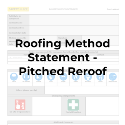 Roofing Method Statement - Pitched Re-roof - Safety Place