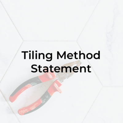 Tiling Method Statement - Removal and Installation - Safety Place