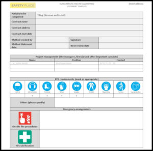 Tiling Method Statement - Removal and Installation - Safety Place