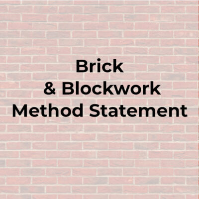 Brick and Blockwork Method Statement - Safety Place
