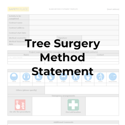Tree Surgery Method Statement - Safety Place