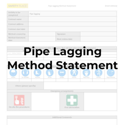 Pipe Lagging Method Statement - Safety Place