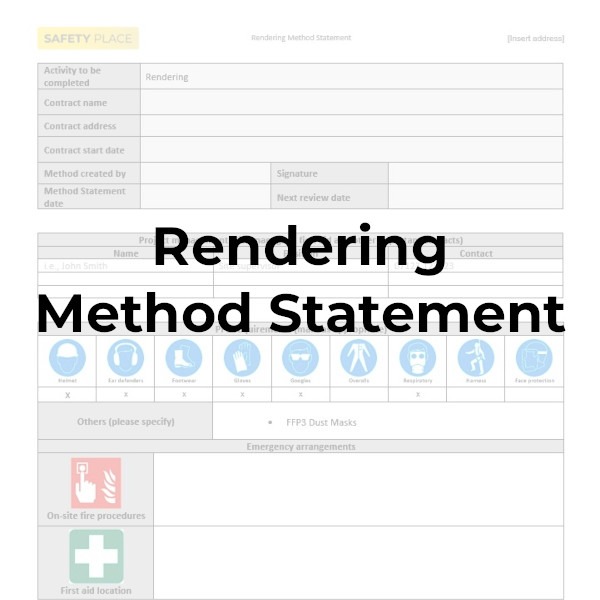 Rendering Method Statement - Safety Place