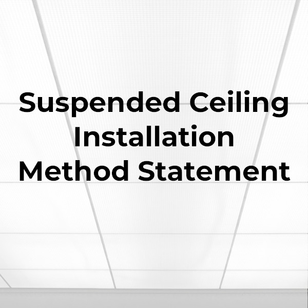 Suspended Ceiling Installation Method Statement - Safety Place