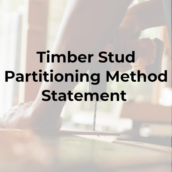 Timber Stud Partitioning Method Statement - Safety Place