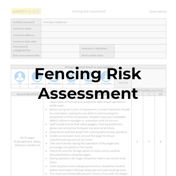 Fencing Risk Assessment - Safety Place
