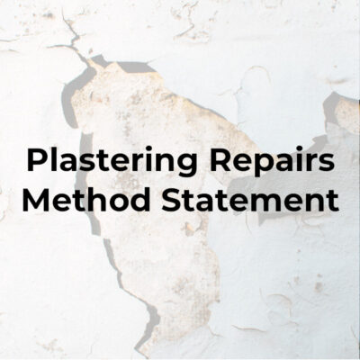 Plastering Repairs Method Statement - Safety Place