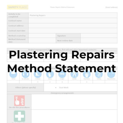 Plastering Repairs Method Statement - Safety Place