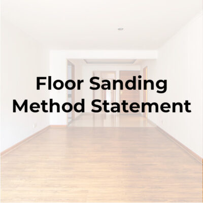 Floor Sanding Method Statement - Safety Place