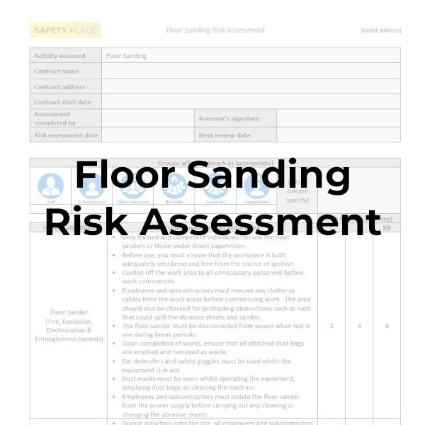 Floor Sanding Risk Assessment - Safety Place