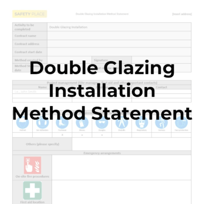 Double Glazing Installation Method Statement - Safety Place