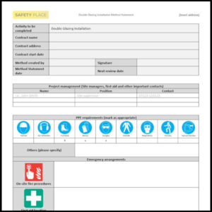 Double Glazing Installation Method Statement - Safety Place