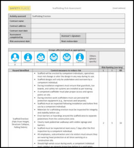Scaffolding Risk Assessment - Safety Place