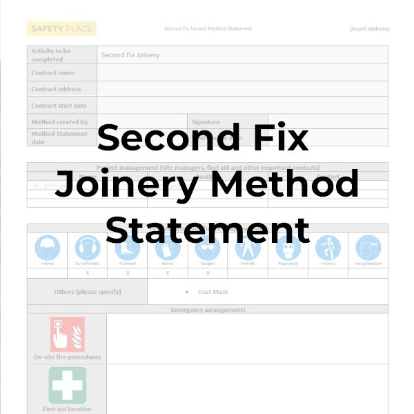 Second Fix Joinery Method Statement - Safety Place