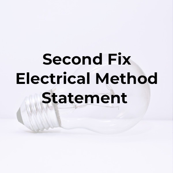 Second Fix Electrics Method Statement - Safety Place