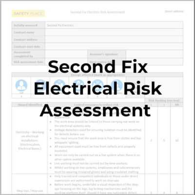 Second Fix Electrics Risk Assessment - Safety Place