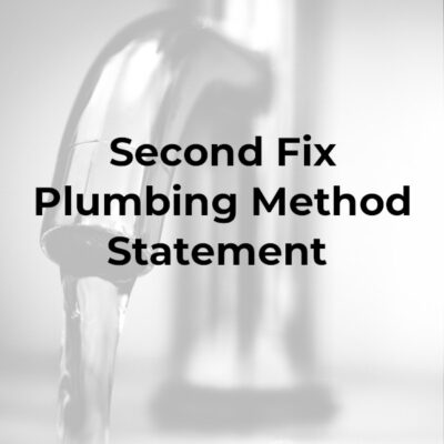 Second Fix Plumbing Method Statement - Safety Place