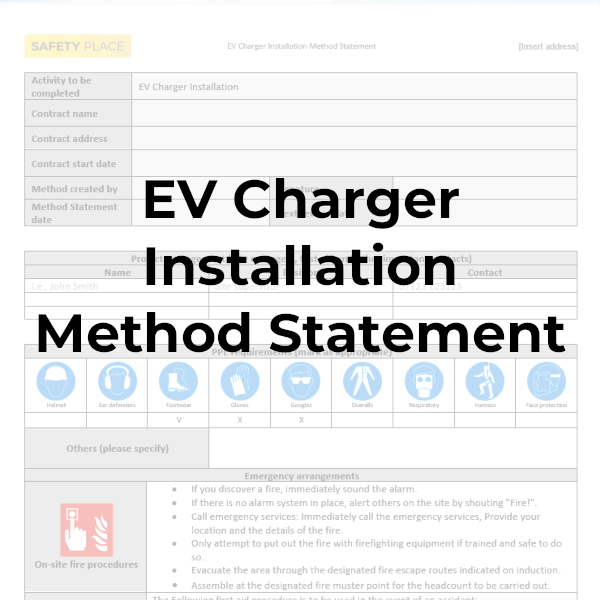 EV Charger Installation Method Statement - Safety Place