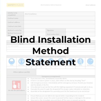 Blind Installation Method Statement - Safety Place