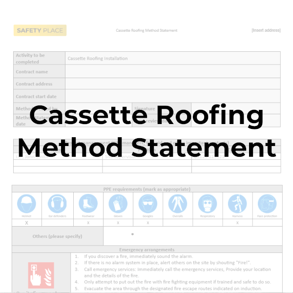 Cassette Roofing Method Statement - Safety Place