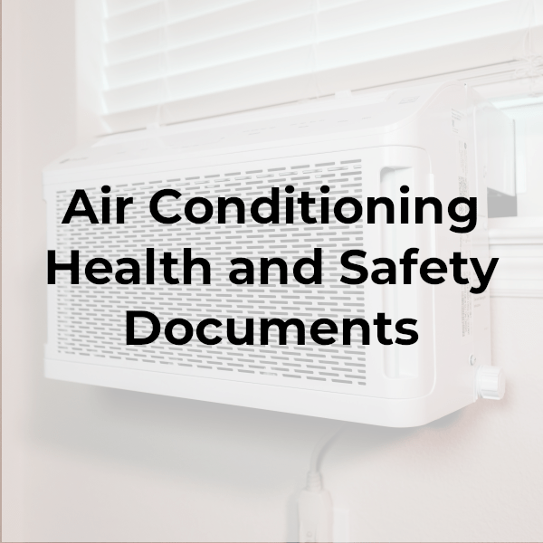 Air Conditioning Health and Safety Documents - Instant Download