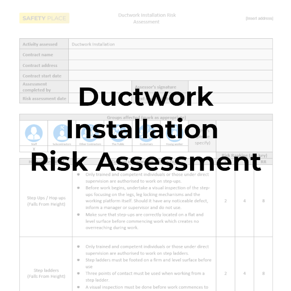 Ductwork Installation Risk Assessment - Safety Place