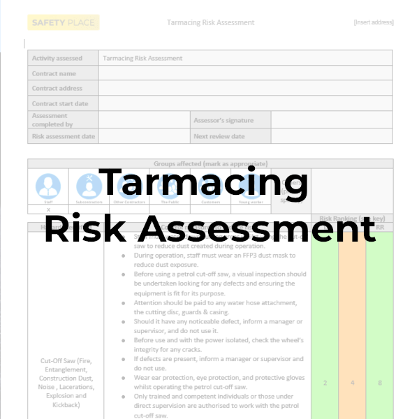Tarmacing Risk Assessment - Safety Place
