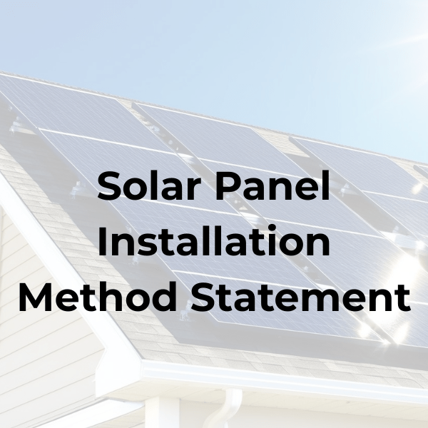 Solar Panel Installation Method Statement - Safety Place