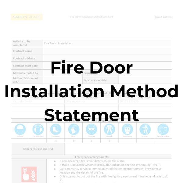 Fire Door Installation Method Statement - Safety Place